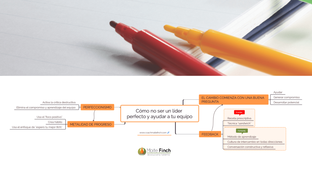 Cómo no ser un líder perfecto y ayudar a tu equipo - Coach Maite Finch