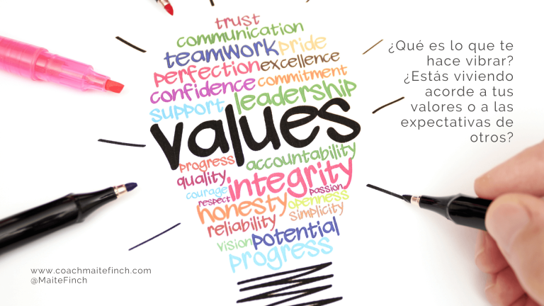 Ejercicio para trabajar sobre tus valores personales - Coach Maite Finch